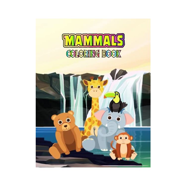 Mammals Coloring Book: Lot Of Fun Stress Relaxing Designs Beautiful ...