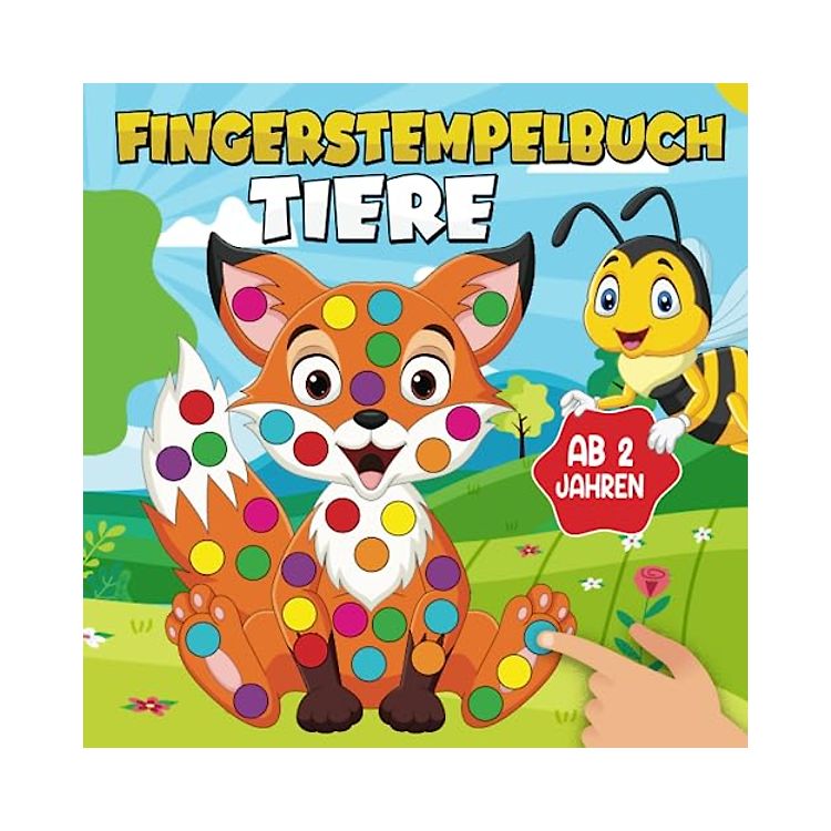 Fingerstempelbuch Tiere Ab 2 Jahren: Tierischer Fingerstempel, Basteln ...