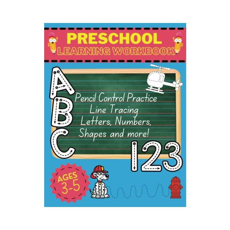 Preschool Learning Workbook Ages 3 5 Pencil Control Practice Line Tracing Preschool Workbook