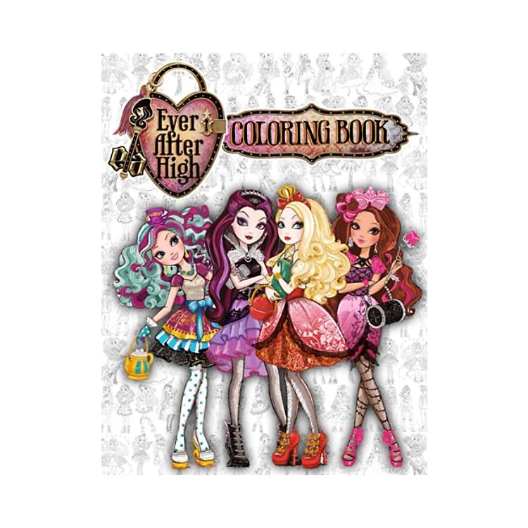Ever After High Coloring Book: 55 One Sided Drawing Pages Of Characters ...