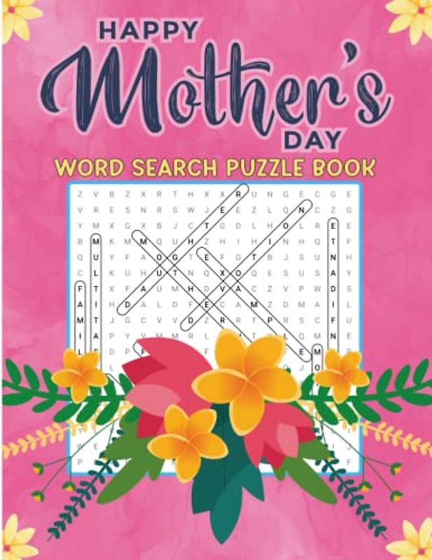 Happy Mother's Day Word Search Puzzles Book: Happy Mothers day Word ...