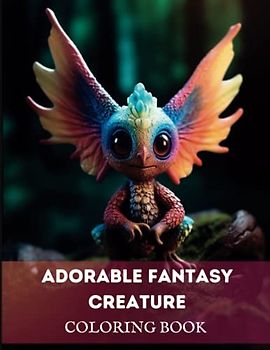 Adorable Fantasy Creature Coloring Book: Cute Mythical Creatures ...