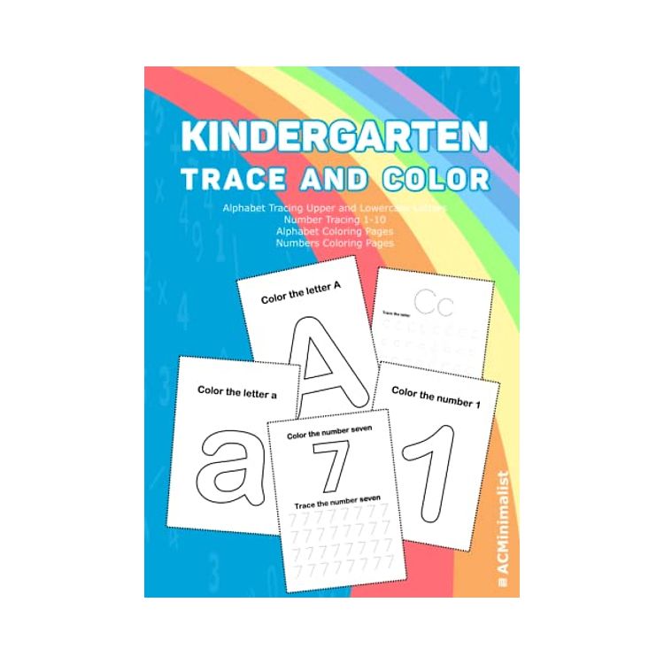Kindergarten Trace and Color. Alphabet Tracing Upper and Lowercase ...
