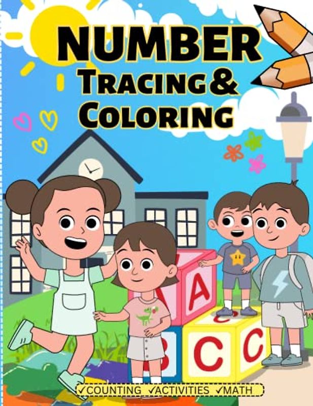 Number Tracing & Coloring: book for Preschoolers | Preschool Numbers ...