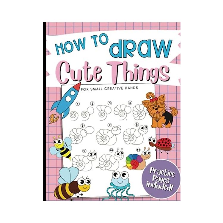 How to Draw Cute and Simple Things Book | Easy to Difficult Step By ...