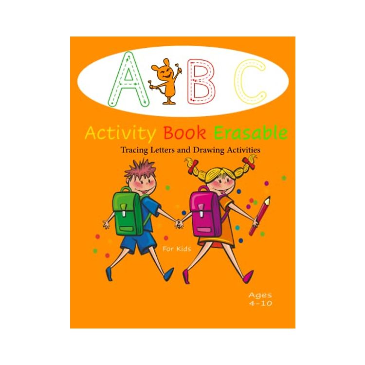 ABC Activity Book Erasable Tracing Letters and Drawing Avtivities for ...