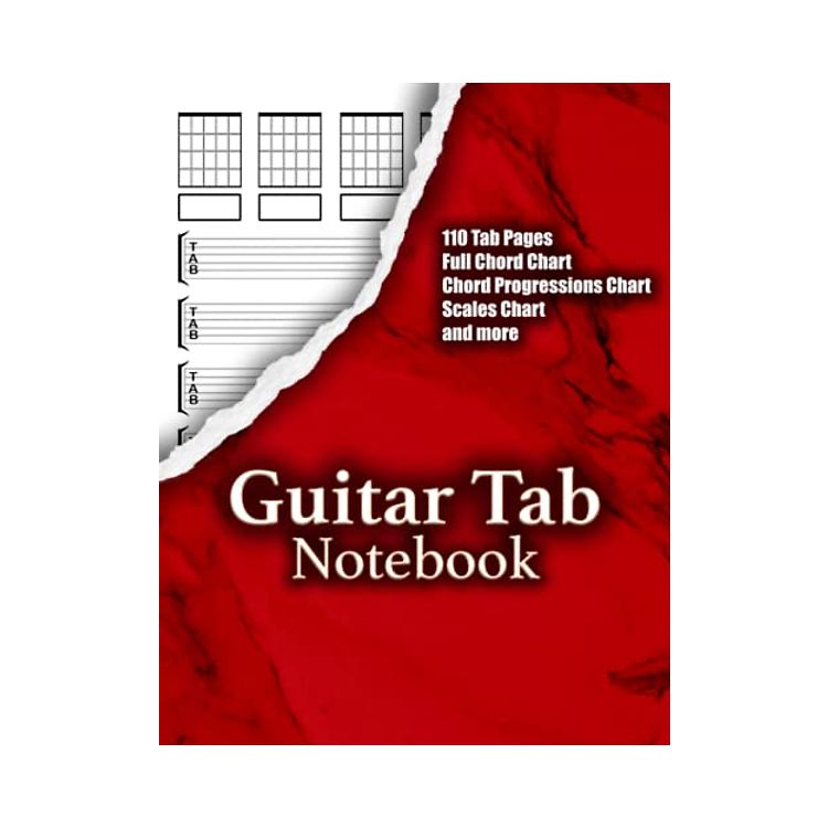 GUITAR TAB NOTEBOOK: Unique Blank Guitar Tablature Manuscript Paper ...