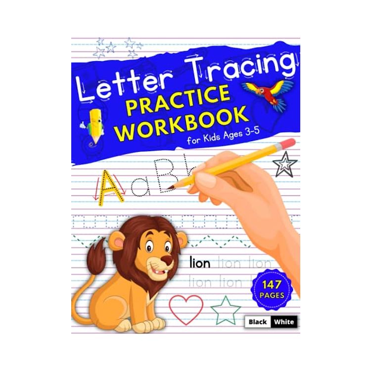 Letter Tracing Practice Workbook for Kids Ages 3-5: ABC Handwriting ...