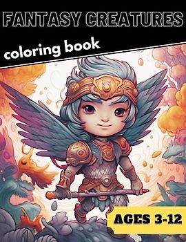 Fantasy Creatures: A Kids' Coloring Book - Dive into Magical Worlds of ...