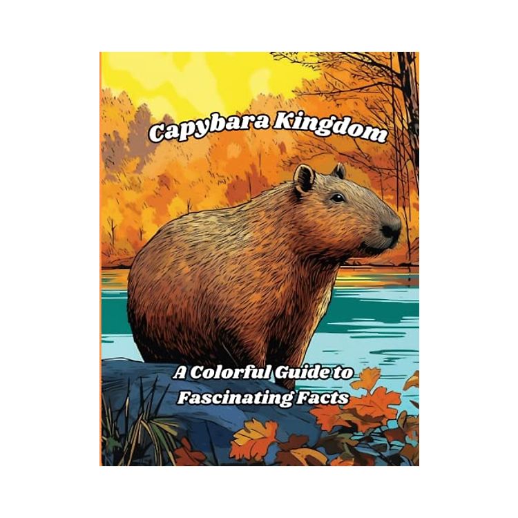 Capybara Colors: Fun Facts & Coloring Book: Discover the World of ...
