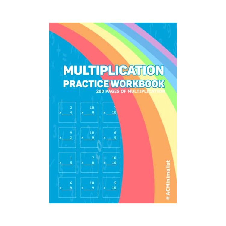 Multiplication Practice Workbook 200 Pages of Multiplication: Basic ...