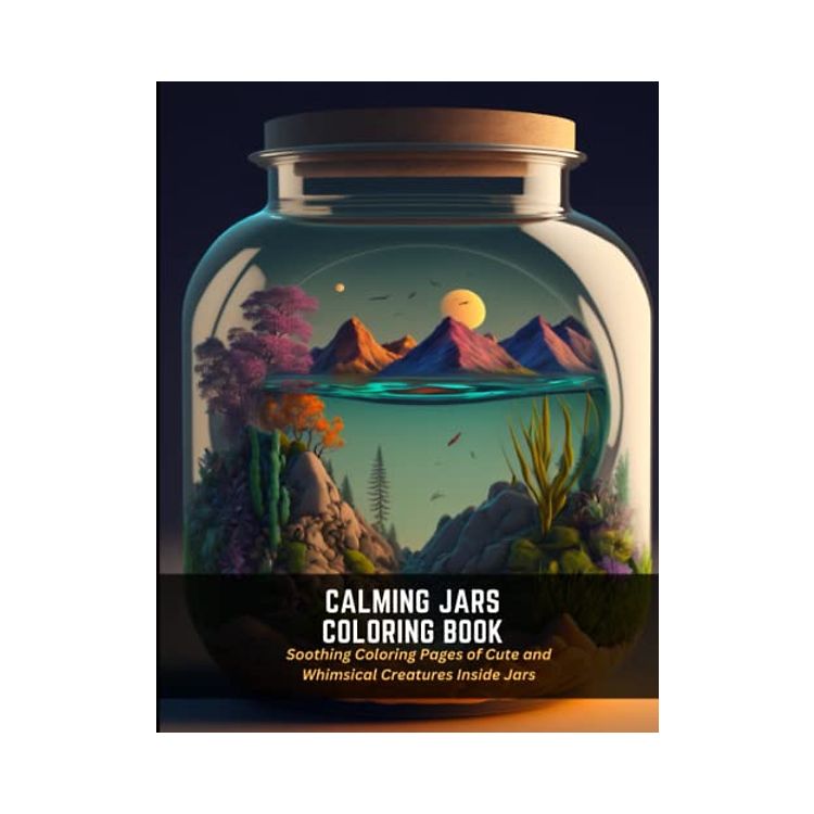 Calming Jars Coloring Book: Soothing Coloring Pages of Cute and ...