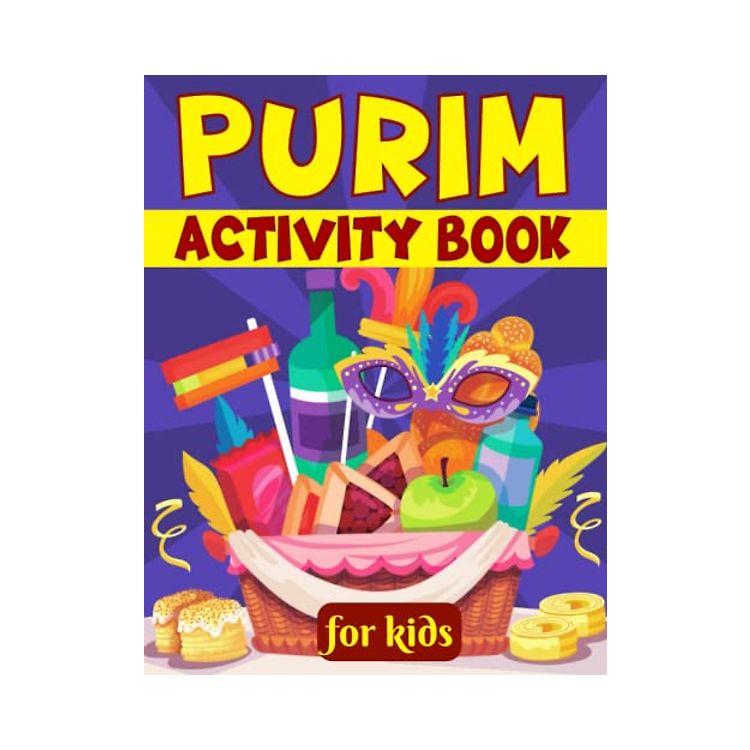 Purim Activity Book for Kids: Maze, Dot To Dot, Dot Marker, Word Search ...