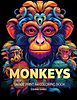 MONKEYS: A Large Print A4 Colouring Book gebraucht kaufen