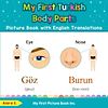 My First Turkish Body Parts Picture Book with English Translations ...