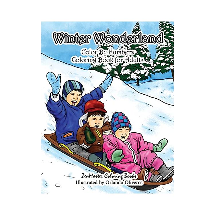 Winter Wonderland Color By Numbers Coloring Book For Adults: An Adult ...