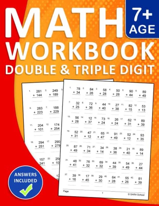 Double and Triple Digit Addition and Subtraction Workbook With Answers ...