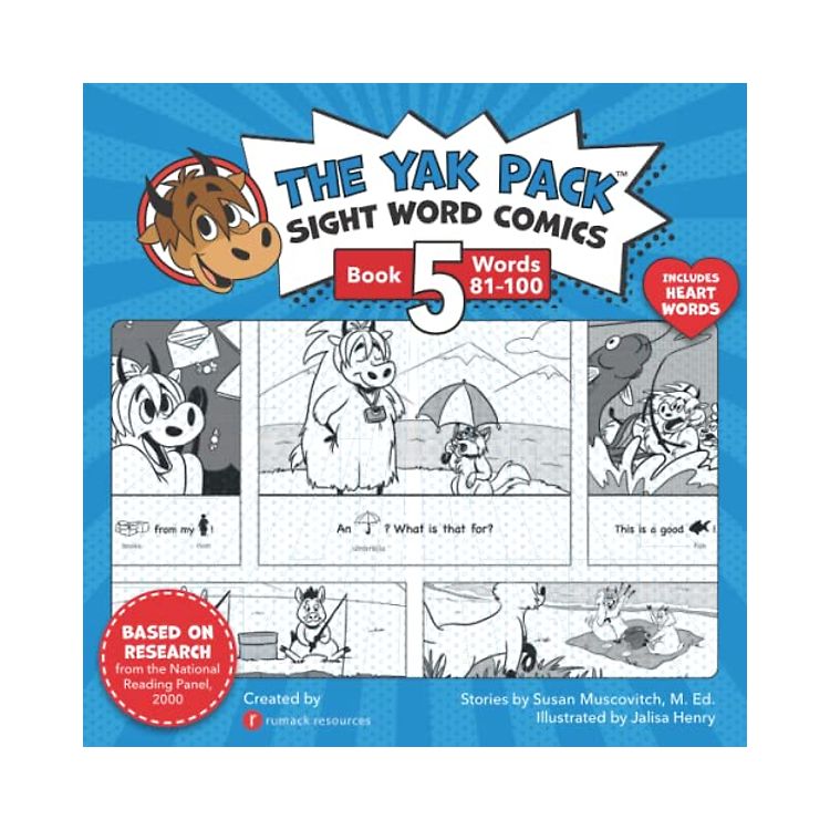 The Yak Pack: Sight Word Stories: Book 5: Comic Books to Practice ...