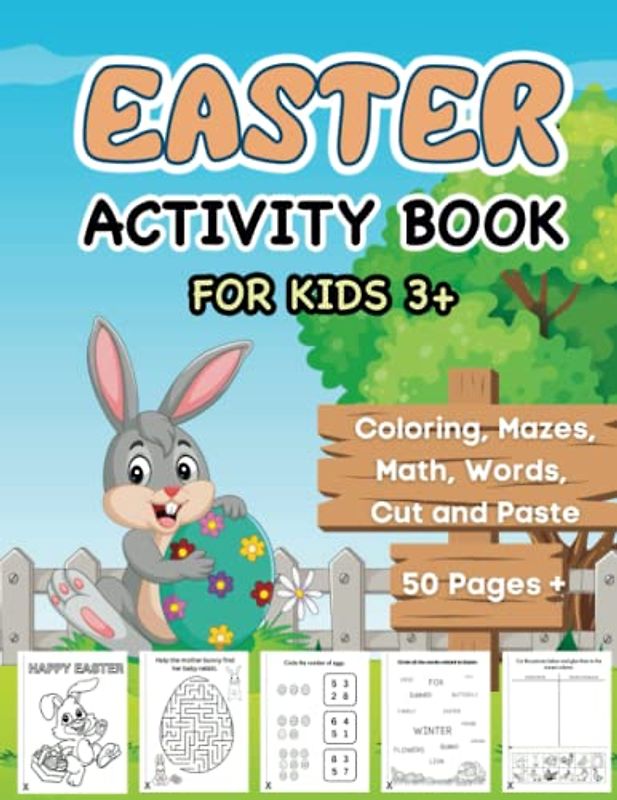 Easter Activity Workbook for Kids Easter Coloring Mazes Word Activities ...