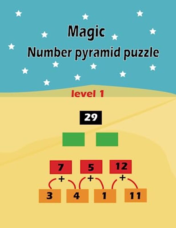 MAGIC NUMBER PYRAMID PUZZLE: Math pyramid puzzle with answers,100 pages ...