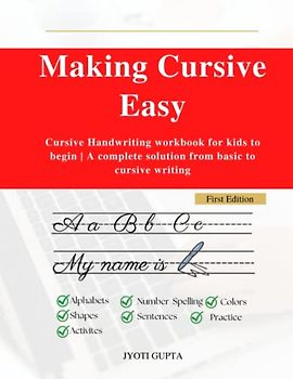 Making Cursive Easy: Cursive Handwriting workbook for kids to begin | A ...