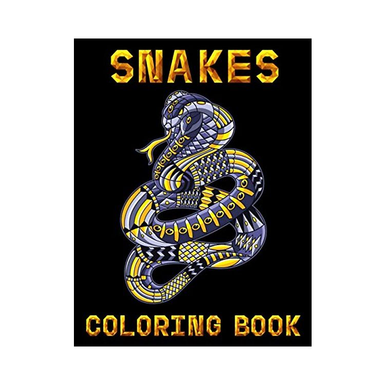 SNAKES COLORING BOOK: Serpent Colouring Book For Adults | Snakes ...