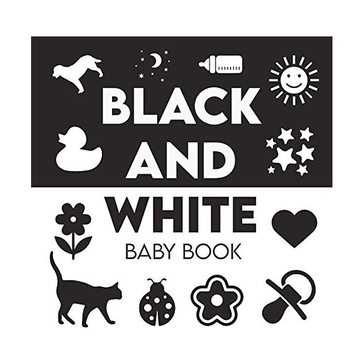Black and White Baby Book: High Contrast Baby Book, Baby Faces Board ...
