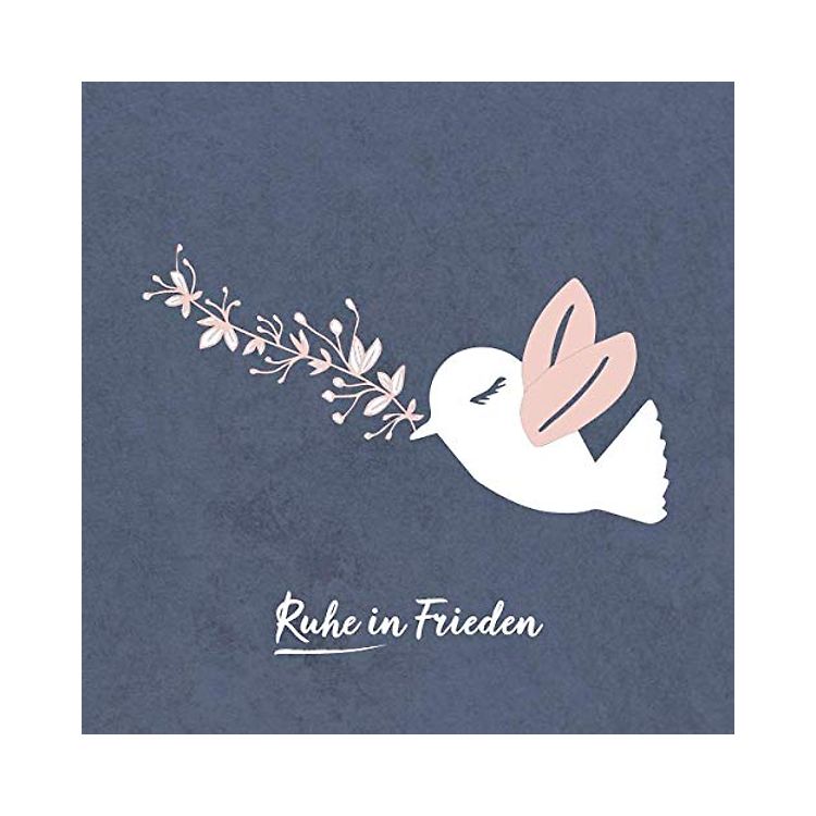 Ruhe in Frieden: für liebevolle Worte und Erinnerungen der Trauergäste - zum Auslegen auf einer ...