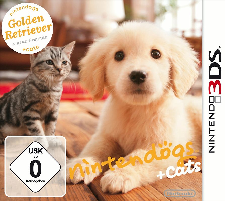 Nintendogs Cats Golden Retriever Neue Freunde Nintendo 3DS