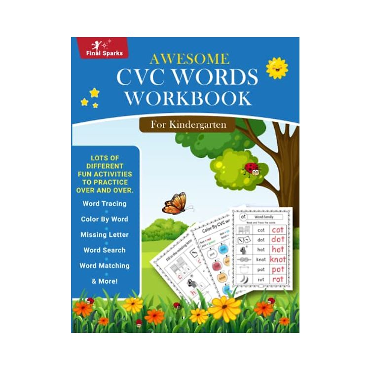 CVC Words for Kindergarten: Read, Trace, Write & Practice The 150 Most ...