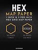 Hex Map Paper: 1 inch & 5 per inch Hex Grid Drawing Notebook ...