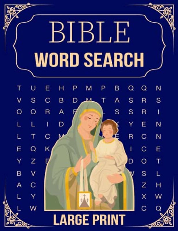 Large Print Bible Word Search Puzzle Book: 100 Brain Games Word Search ...