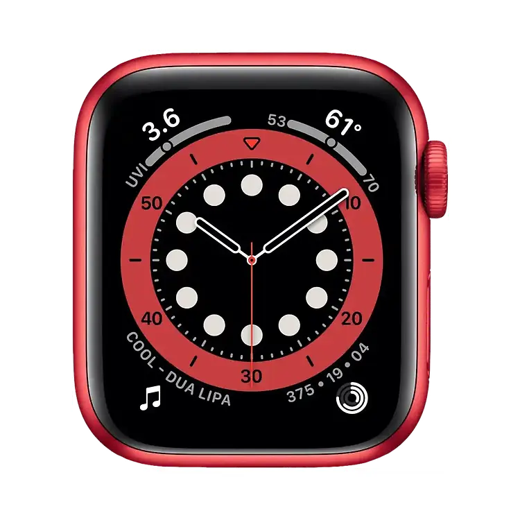 Apple Watch Series 6 44 mm aluminium kast rood [Wi-Fi, (PRODUCT) RED ...