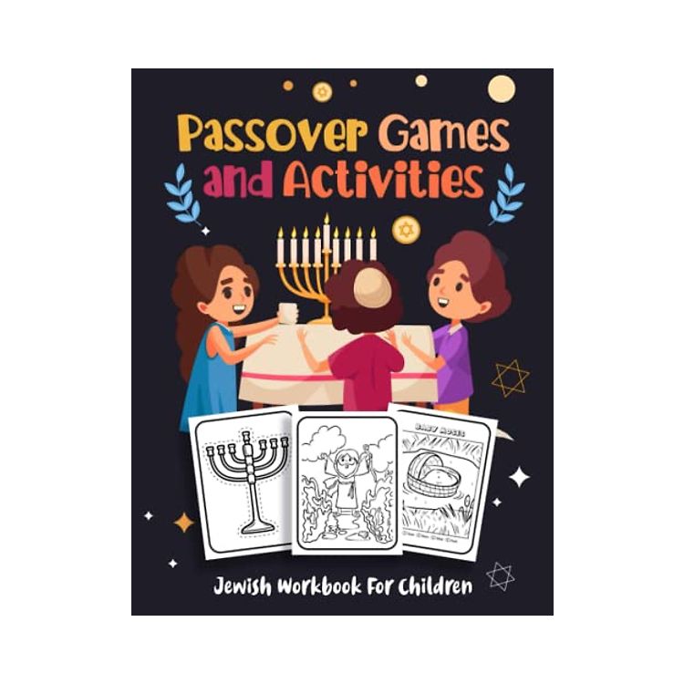 Passover Games and Activities: Jewish Workbook For Children with ...