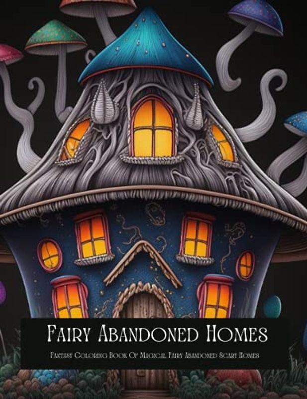 Fairy Abandoned Homes Coloring Book: A Fantasy Coloring Book Featuring ...