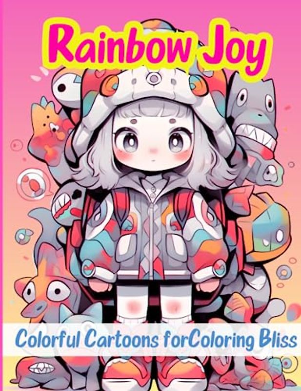 "Rainbow Joy: Colorful Cartoons for Coloring Bliss": "Embrace the ...