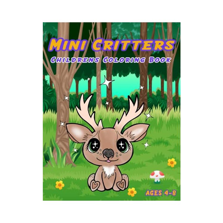 Mini Critters Childrens Coloring Book: Fun And Easy Coloring Pages For ...