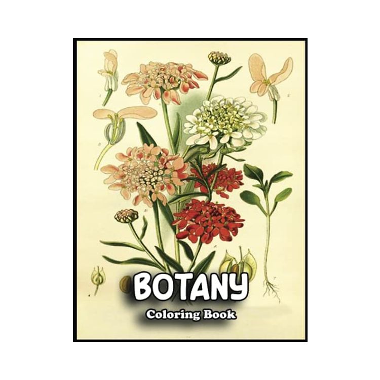 Botany Coloring Book: Transform Ordinary 110 Botany Coloring Pages into ...