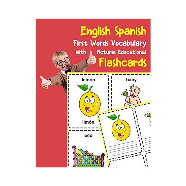 English Spanish First Words Vocabulary with Pictures Educational ...