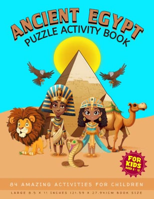 Ancient Egypt Puzzle Activity Book: Puzzle About Ancient Egypt Word ...