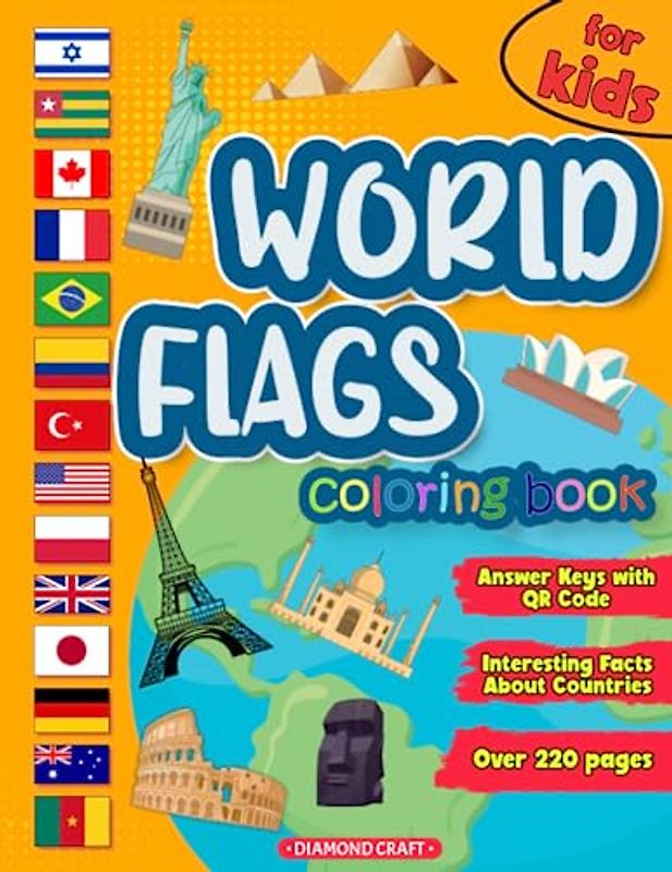 World Flags Coloring Book for Kids: All Flags of the World Coloring ...