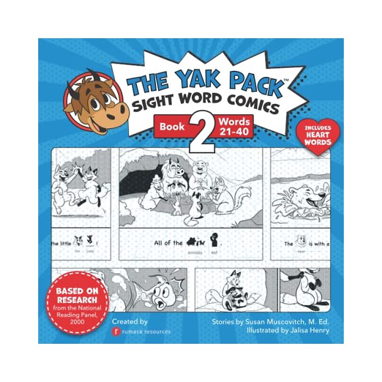 The Yak Pack: Sight Word Stories: Book 2: Comic Books to Practice ...