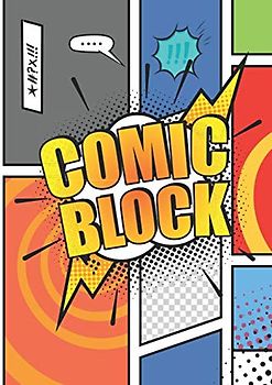 Comic Block: Leeres DIN A4 Comicbuch für eigene Comics zum Ausfüllen ...