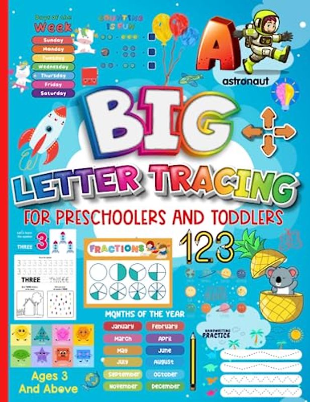 Big Letter Tracing: A Pre Writing Workbook With Pen Control For ...