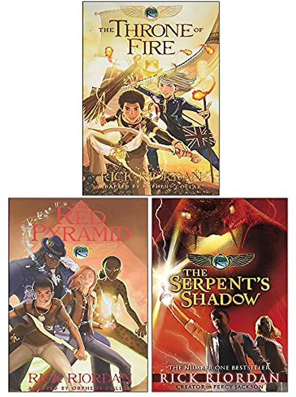 Kane Chronicles Graphic Novels 3 Books Collection Set By Rick Riordan ...