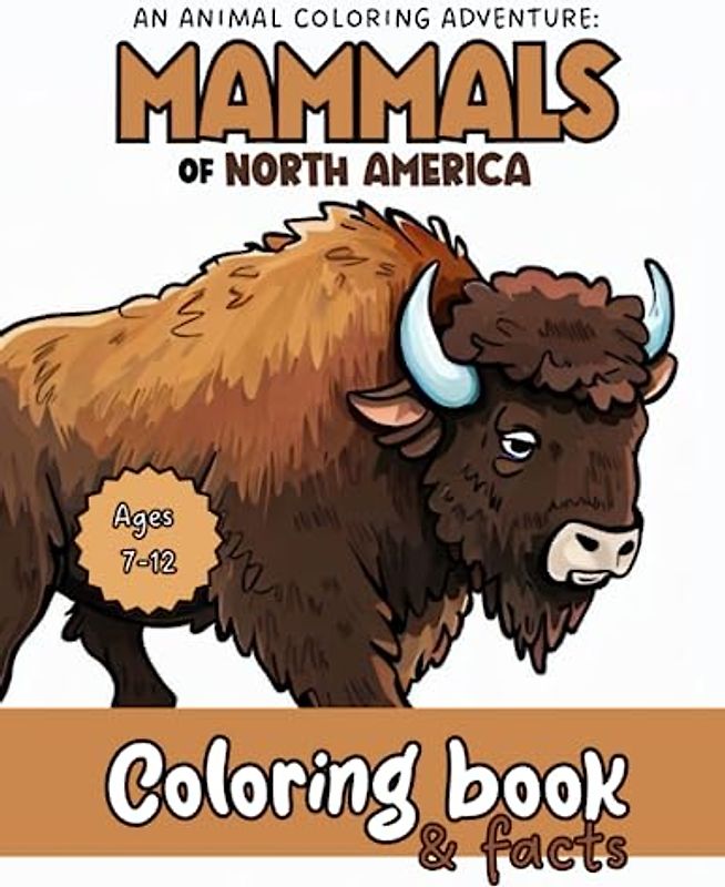 An Animal Coloring Adventure: Mammals of North America: Coloring Book ...