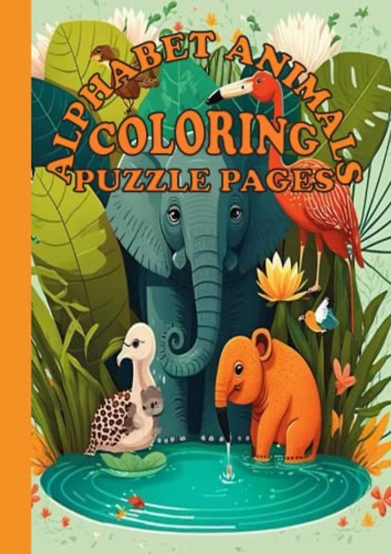 Alphabet Animals Coloring Puzzle Pages: Animal Alphabet Puzzle ...