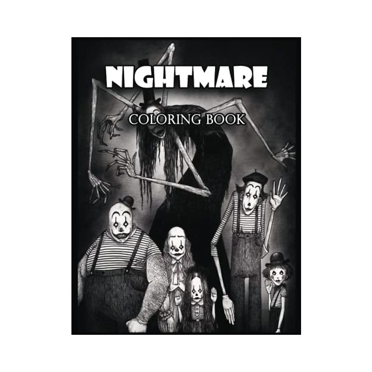 Nightmare Coloring Book: Awesome Nightmare Designs in 110 Coloring ...