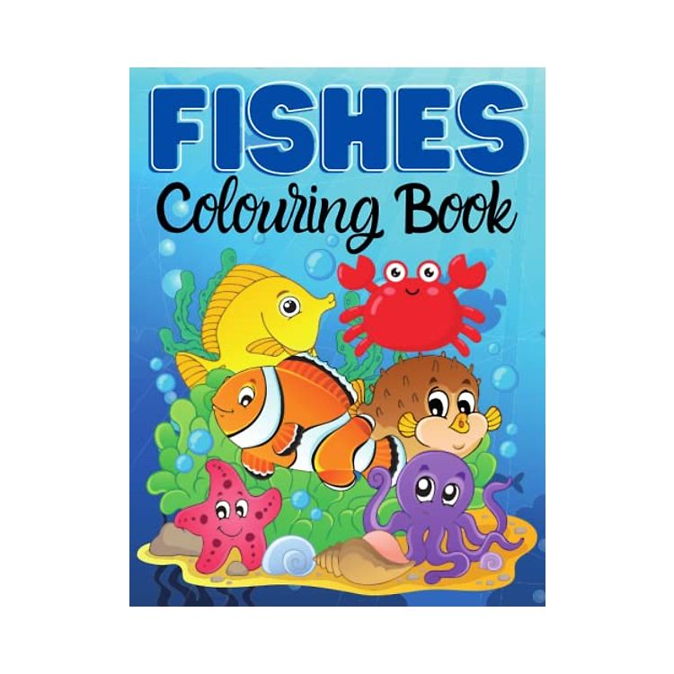 Fish Colouring Book For Kids And Adults: Sea Life Deep Ocean Colouring ...