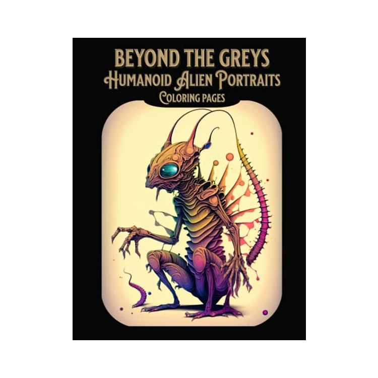 Beyond the Greys, Humanoid Alien Portraits, Coloring Pages: Forbidden ...